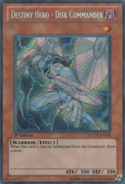 Card Errata:Destiny HERO - Disk Commander | Yu-Gi-Oh! Wiki | Fandom