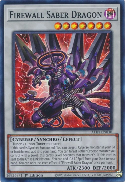 Firewall Saber Dragon | Yu-Gi-Oh! Wiki | Fandom