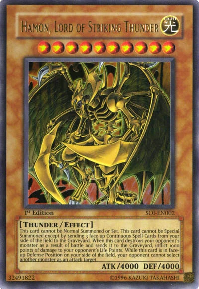 Card Gallery:Hamon, Lord of Striking Thunder | Yu-Gi-Oh! Wiki | Fandom