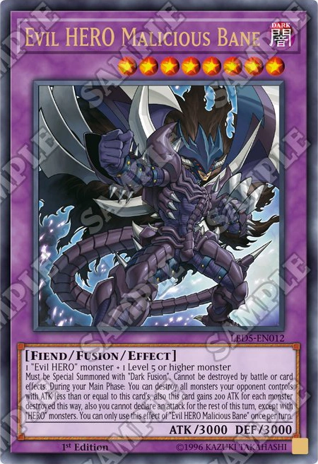 Card Gallery:Evil HERO Malicious Bane | Yu-Gi-Oh! Wiki | Fandom