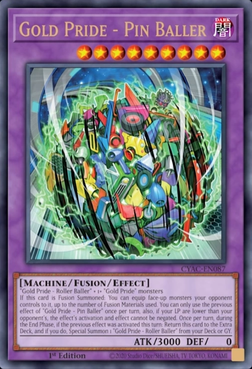 Card Gallery:Gold Pride - Pin Baller | Yu-Gi-Oh! Wiki | Fandom