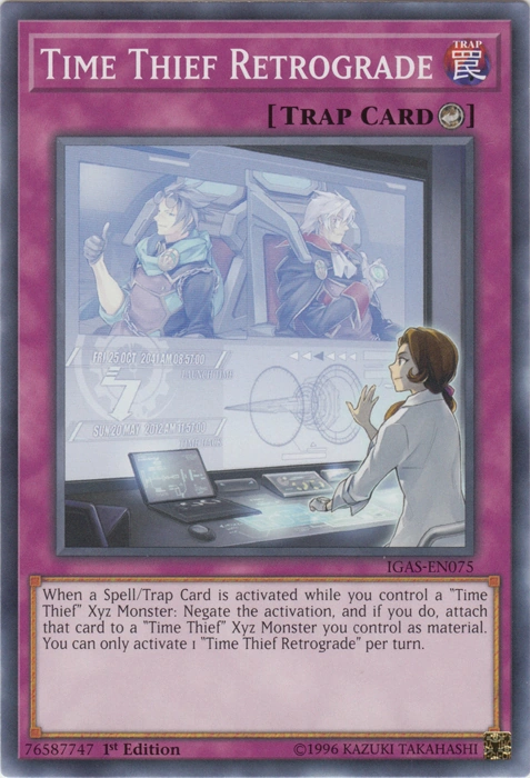 Card Gallery:Time Thief Retrograde | Yu-Gi-Oh! Wiki | Fandom