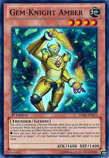 Gem-Knight Amber | Yu-Gi-Oh! Wiki | Fandom