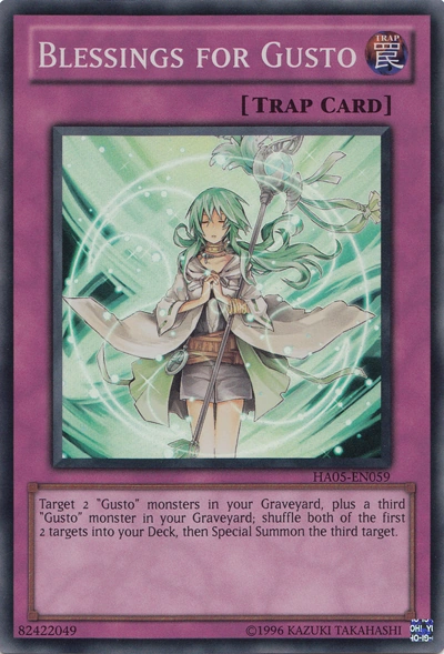Blessings for Gusto | Yu-Gi-Oh! Wiki | Fandom