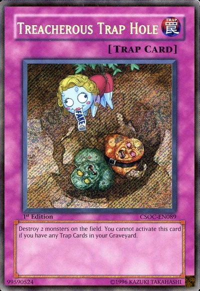 Card Gallery:Treacherous Trap Hole | Yu-Gi-Oh! Wiki | Fandom