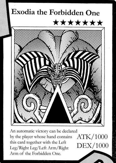 Exodia the Forbidden One (manga) | Yu-Gi-Oh! Wiki | Fandom