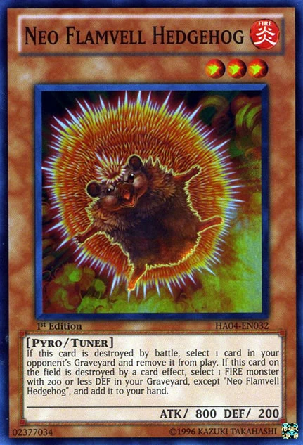 Card Gallery:Neo Flamvell Hedgehog | Yu-Gi-Oh! Wiki | Fandom