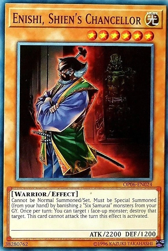 Enishi, Shien's Chancellor | Yu-Gi-Oh! Wiki | Fandom
