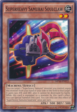 Superheavy Samurai Soulclaw | Yu-Gi-Oh! Wiki | Fandom
