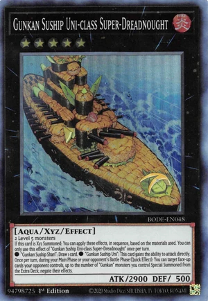 Gunkan Suship Uni-class Super-Dreadnought | Yu-Gi-Oh! Wiki | Fandom
