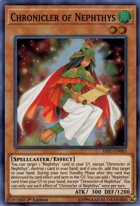 Chronicler of Nephthys | Yu-Gi-Oh! Wiki | Fandom