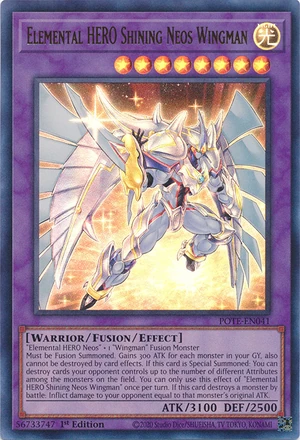 Elemental HERO Shining Neos Wingman | Yu-Gi-Oh! Wiki | Fandom