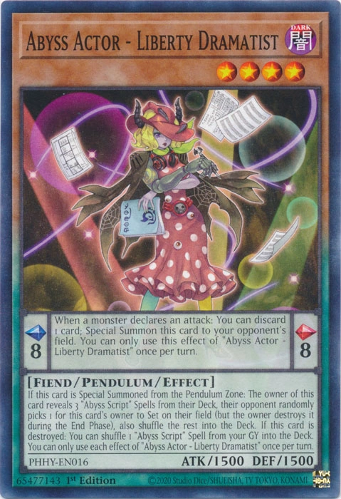 Abyss Actor - Liberty Dramatist | Yu-Gi-Oh! Wiki | Fandom