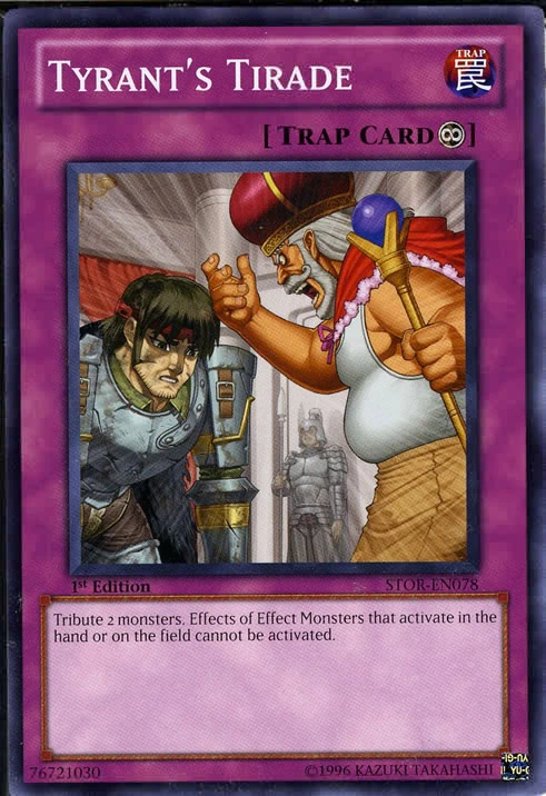 Card Gallery:Tyrant's Tirade | Yu-Gi-Oh! Wiki | Fandom
