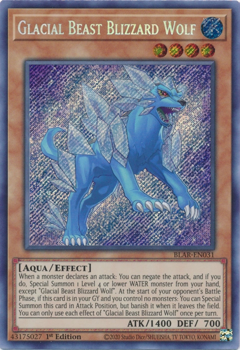 Glacial Beast Blizzard Wolf | Yu-Gi-Oh! Wiki | Fandom