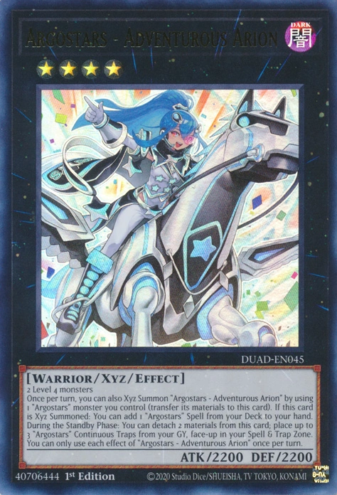 Argostars - Adventurous Arion | Yu-Gi-Oh! Wiki | Fandom