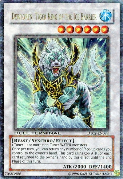 Card Errata:Dewloren, Tiger King of the Ice Barrier | Yu-Gi-Oh! Wiki | Fandom