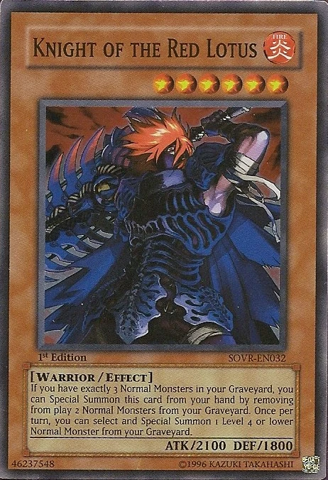 Card Gallery:Knight of the Red Lotus | Yu-Gi-Oh! Wiki | Fandom