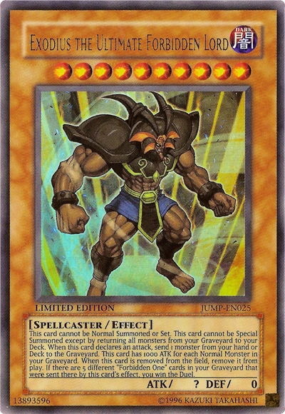 Card Errata:Exodius the Ultimate Forbidden Lord | Yu-Gi-Oh! Wiki | Fandom