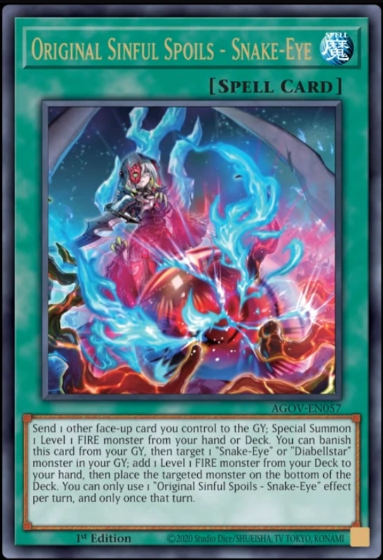 Card Gallery:Original Sinful Spoils - Snake-Eye | Yu-Gi-Oh! Wiki | Fandom