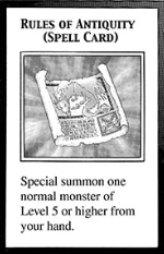 Rules of Antiquity | Yu-Gi-Oh! Wiki | Fandom