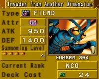 Invader from Another Dimension (DOR) | Yu-Gi-Oh! Wiki | Fandom