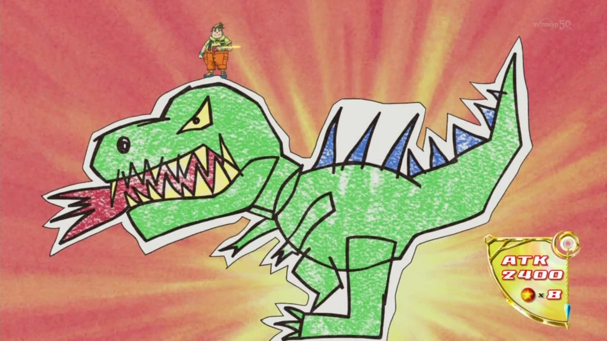 Doodle Beast - Tyranno (anime) | Yu-Gi-Oh! Wiki | Fandom