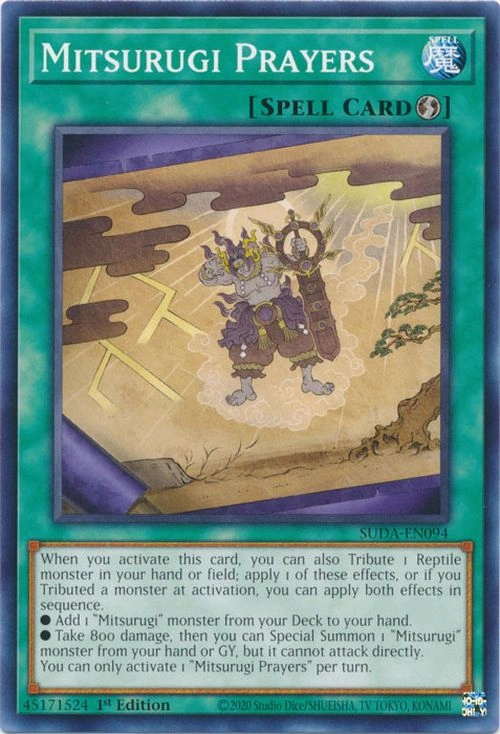 Mitsurugi Prayers | Yu-Gi-Oh! Wiki | Fandom