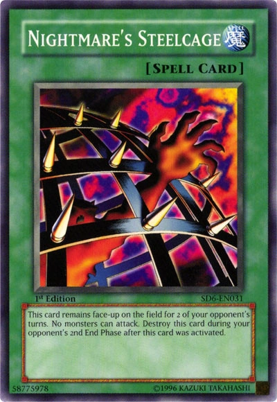 Card Gallery:Nightmare's Steelcage | Yu-Gi-Oh! Wiki | Fandom