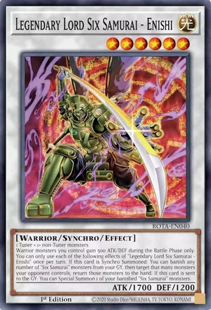 Legendary Lord Six Samurai - Enishi | Yu-Gi-Oh! Wiki | Fandom