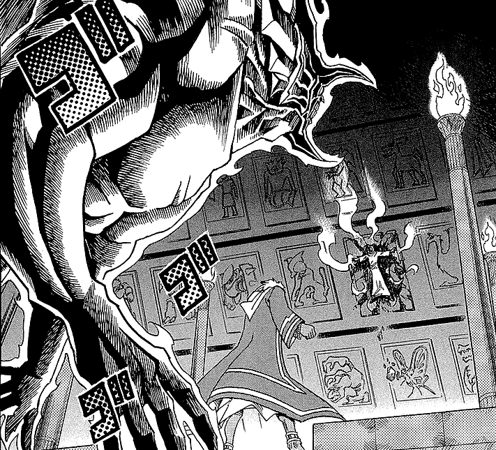 Akhenaden and Bakura's ka battle (manga) | Yu-Gi-Oh! Wiki | Fandom