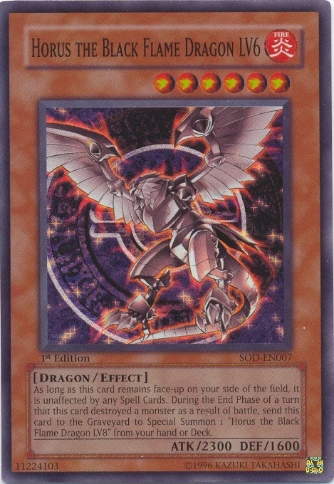 Card Errata:Horus the Black Flame Dragon LV6 | Yu-Gi-Oh! Wiki | Fandom
