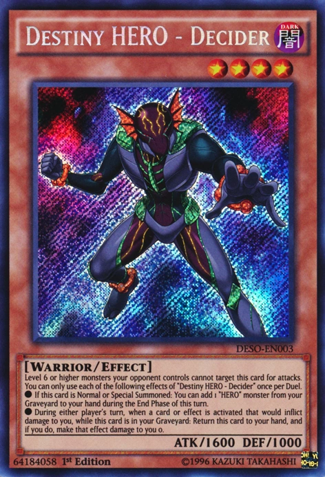 Card Gallery:Destiny HERO - Decider | Yu-Gi-Oh! Wiki | Fandom