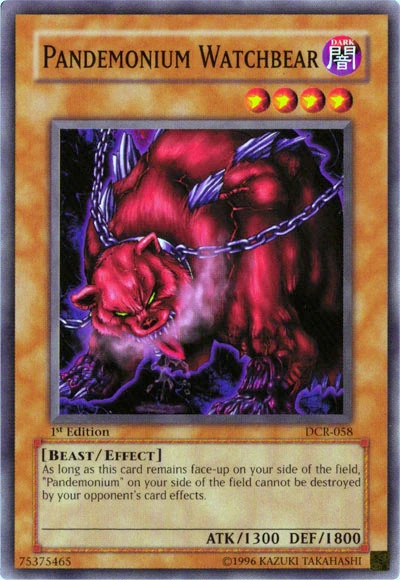 Card Errata:Pandemonium Watchbear | Yu-Gi-Oh! Wiki | Fandom