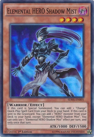 Card Errata:Elemental HERO Shadow Mist | Yu-Gi-Oh! Wiki | Fandom