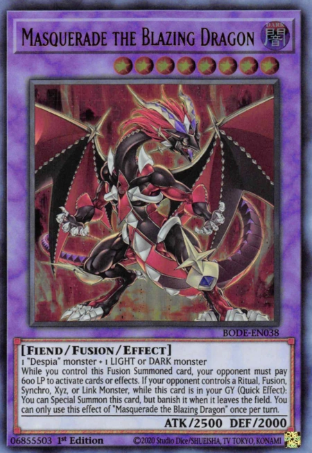 Masquerade the Blazing Dragon | Yu-Gi-Oh! Wiki | Fandom