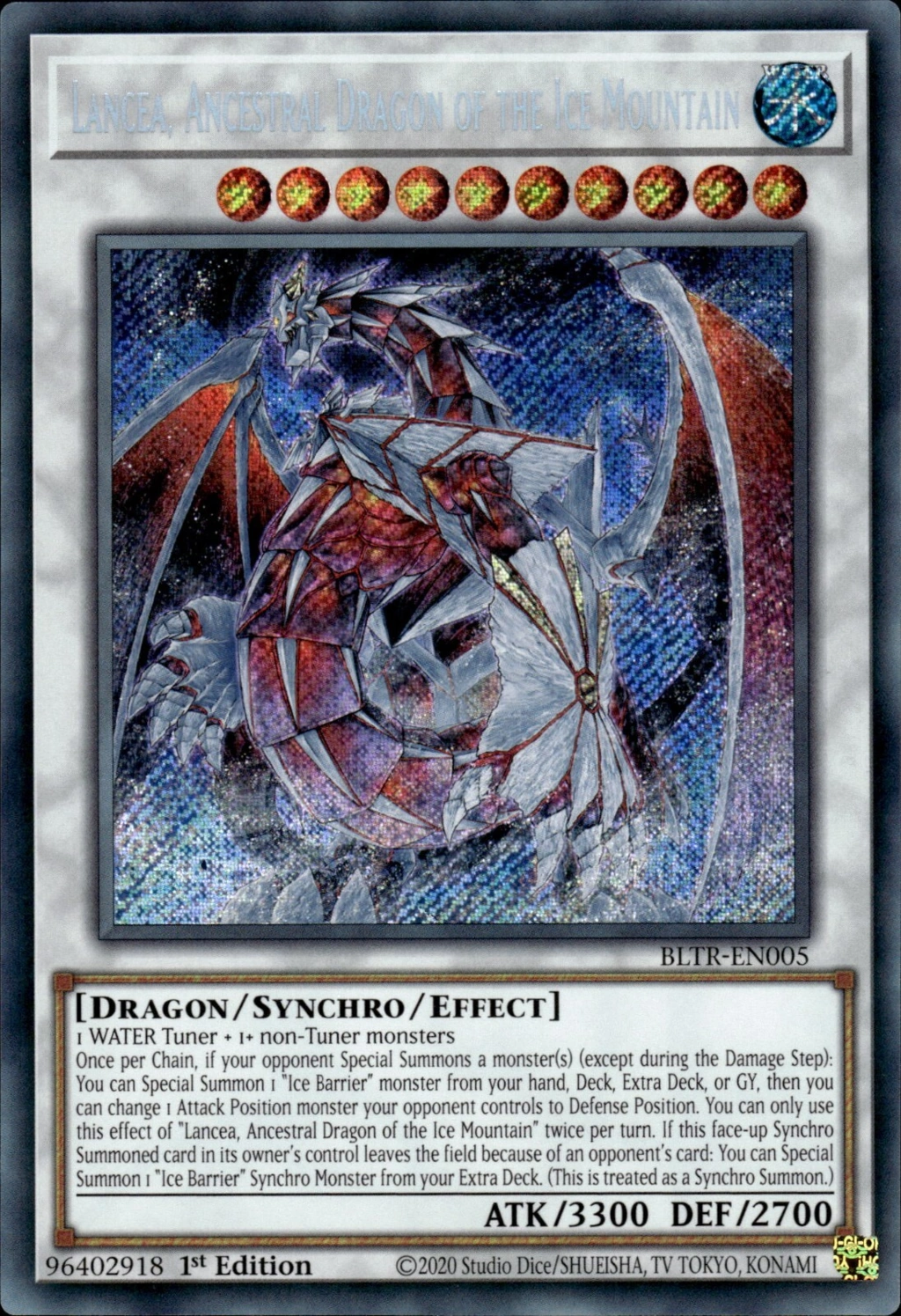 Lancea, Ancestral Dragon of the Ice Mountain | Yu-Gi-Oh! Wiki | Fandom