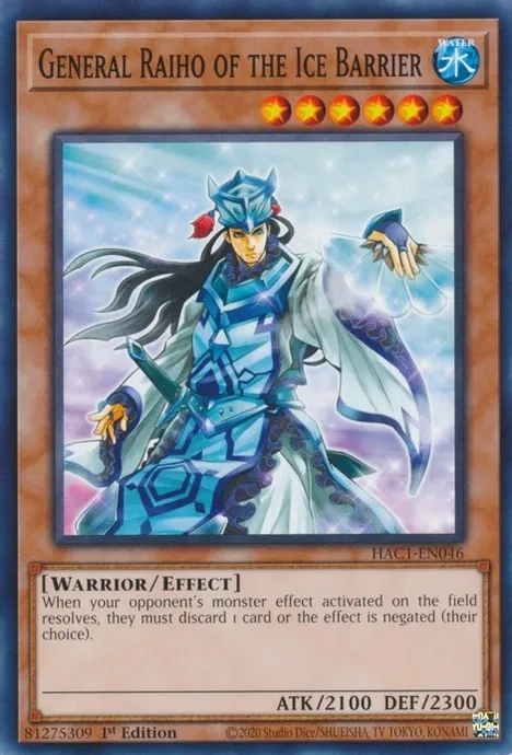 General Raiho of the Ice Barrier | Yu-Gi-Oh! Wiki | Fandom