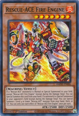 Rescue-ACE Fire Engine | Yu-Gi-Oh! Wiki | Fandom
