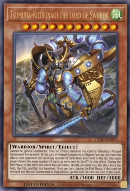 Card Gallery:Tsumuha-Kutsunagi the Lord of Swords | Yu-Gi-Oh! Wiki | Fandom