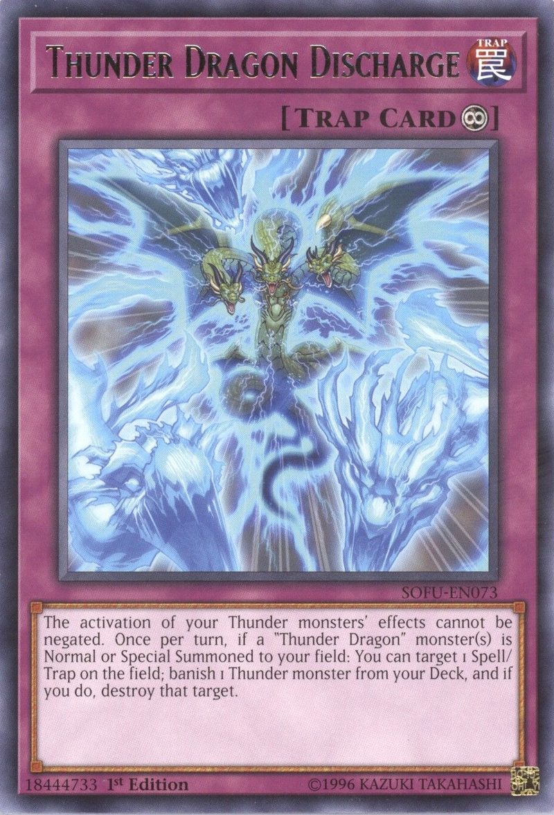 Thunder Dragon Discharge Yu Gi Oh Wiki Fandom