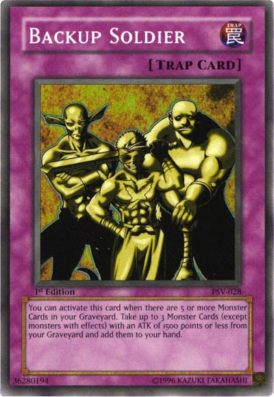 Card Errata:Backup Soldier | Yu-Gi-Oh! Wiki | Fandom