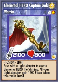 Elemental HERO Captain Gold (BAM) | Yu-Gi-Oh! Wiki | Fandom