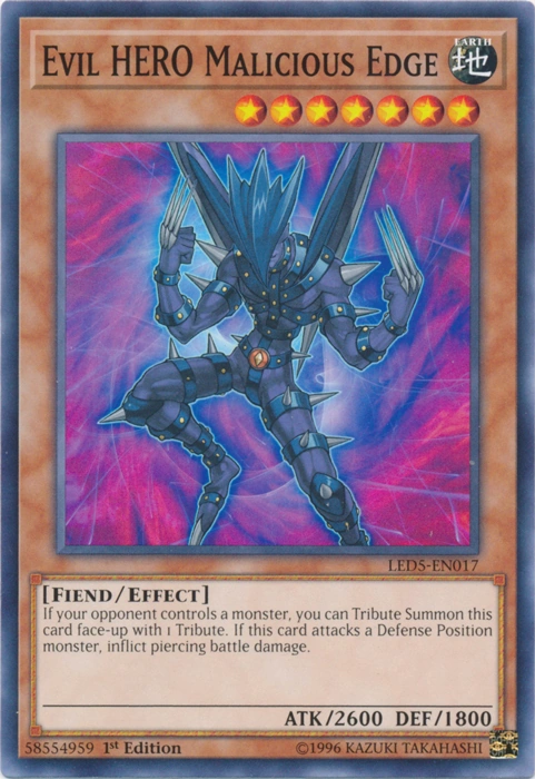 Evil HERO Malicious Edge | Yu-Gi-Oh! Wiki | Fandom