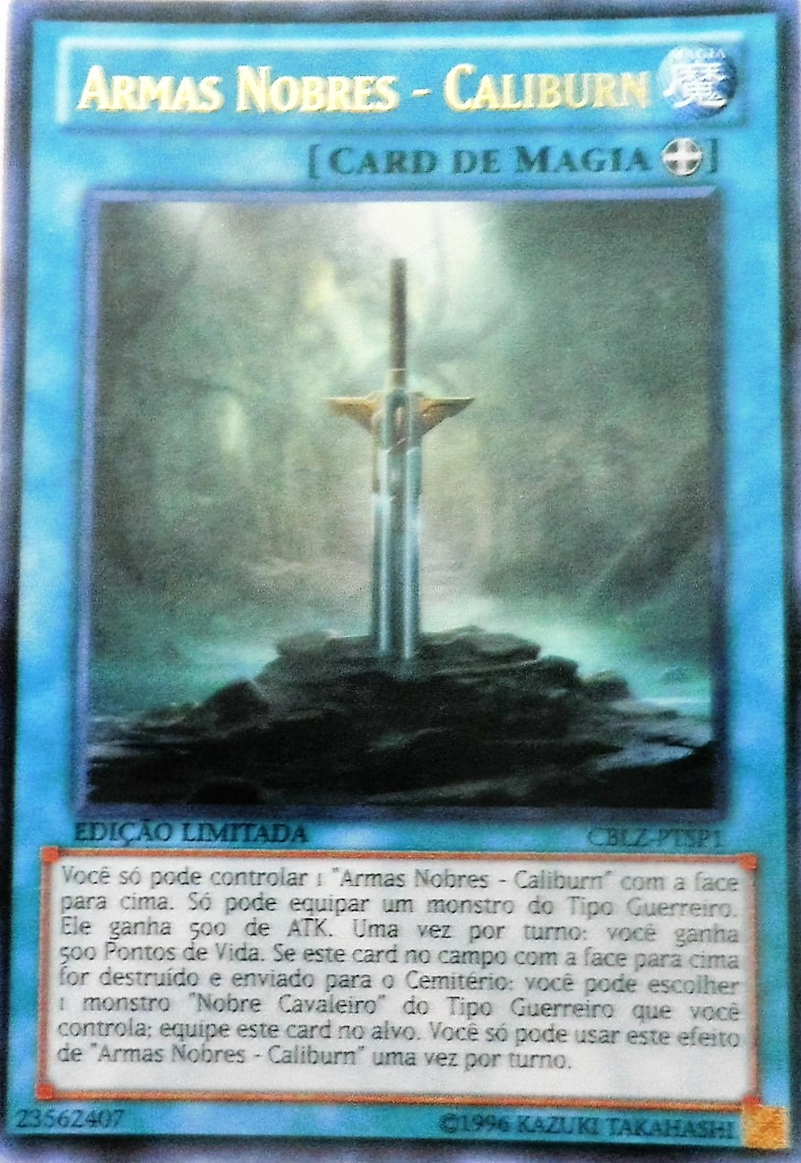 Galeria de Card:Noble Arms - Caliburn | Yu-Gi-Oh! Wiki | Fandom