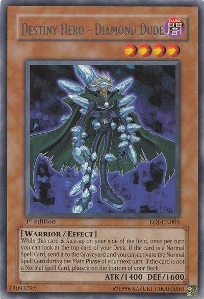 Card Gallery:Destiny HERO - Diamond Dude | Yu-Gi-Oh! Wiki | Fandom