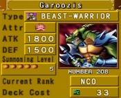Card Gallery:Garoozis | Yu-Gi-Oh! Wiki | Fandom