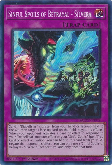 Sinful Spoils of Betrayal - Silvera | Yu-Gi-Oh! Wiki | Fandom