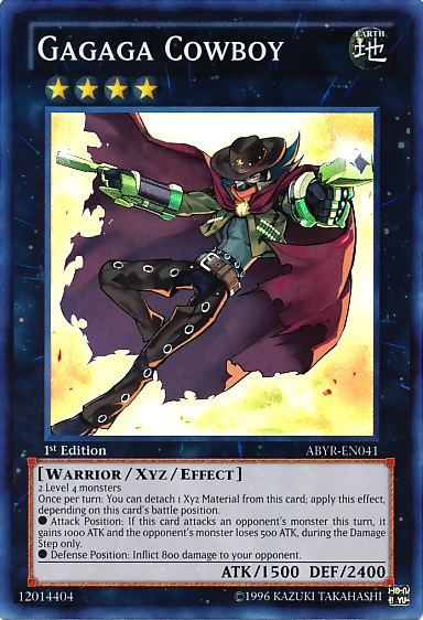 Card Errata:Gagaga Cowboy | Yu-Gi-Oh! Wiki | Fandom