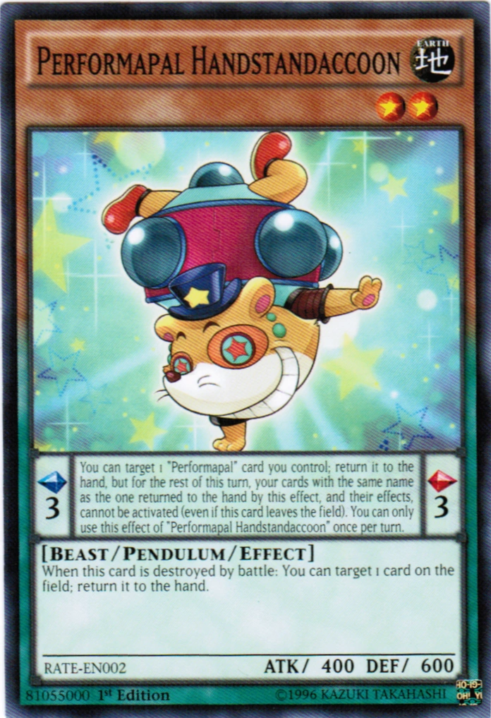Card Gallery:Performapal Handstandaccoon | Yu-Gi-Oh! Wiki | Fandom